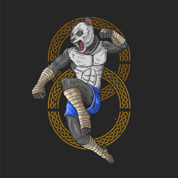 Muscle Panda Vector Images (over 110)