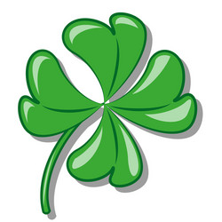 Shamrock character holding pencil st patrick theme