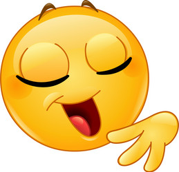 Smiling female emoticon Royalty Free Vector Image