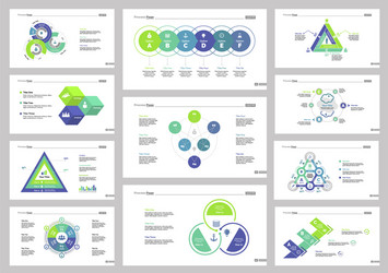 Mind map presentation with eleven parts and icons Vector Image