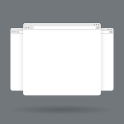 Minimalistic concept web browser wireframes Vector Image