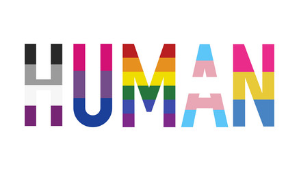 Lgbt flag rainbow human rights flag concept art Vector Image