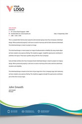 Abstracts letterhead design Royalty Free Vector Image