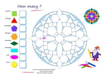 Math education for children count quantity Vector Image