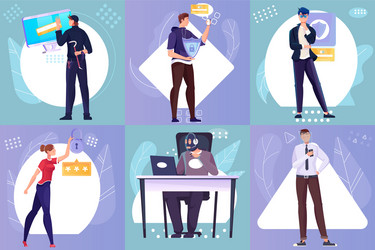 Personal information set Royalty Free Vector Image