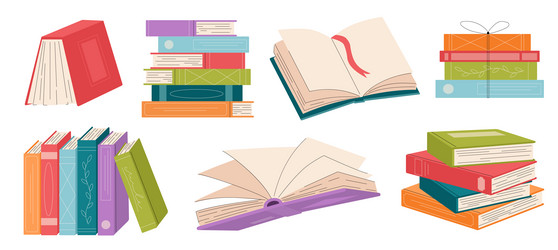 Benefits of reading books set Royalty Free Vector Image