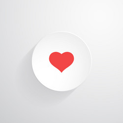 Heart round badge Royalty Free Vector Image - VectorStock