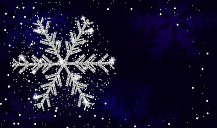 Christmas and new year navy blue background Vector Image
