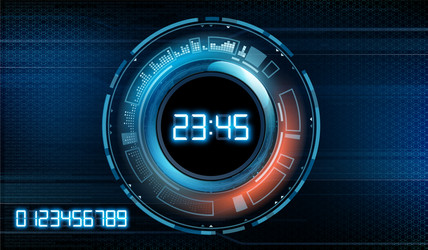 Abstract futuristic digital Royalty Free Vector Image