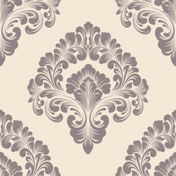 Victorian leaves seamless pattern Royalty Free Vector Image
