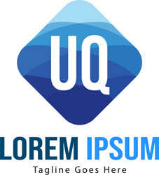 Uq letter logo design creative modern letters Vector Image