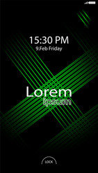 Modern lock screen for mobile apps mobile Vector Image