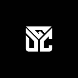 Gdc letter logo design simple and modern Vector Image