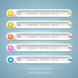 List of options Royalty Free Vector Image - VectorStock