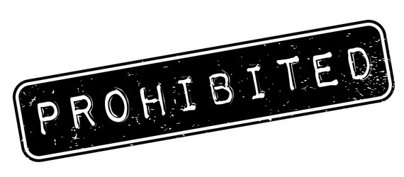 Prohibited rubber stamp Royalty Free Vector Image