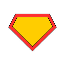 Superman Diamond Outline