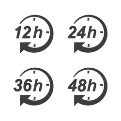 12 Hour Clock Vector Images (over 1,300)