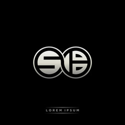 Sb logo letter initial designs template Royalty Free Vector