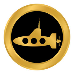 Submarine sign on white Royalty Free Vector Image