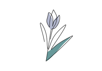 Single Tulip Vector Images (over 860)