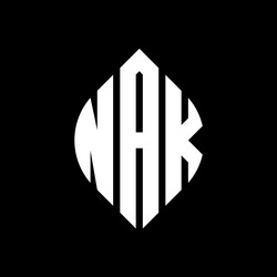 Nak logo letter design Royalty Free Vector Image