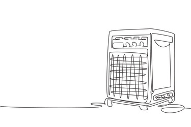 Continuous one line drawing sound system Vector Image