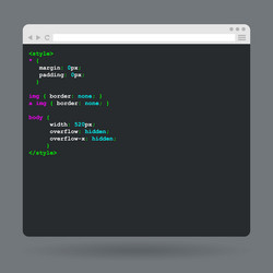Flat design browser window Royalty Free Vector Image