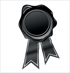 Empty postage stamps rubber and wax seal Vector Image