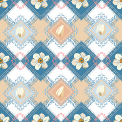 Checkered seamless pattern gentle pastel Vector Image