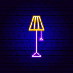 Lamp neon label Royalty Free Vector Image - VectorStock