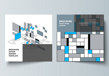 Minimal layout of two square format Royalty Free Vector