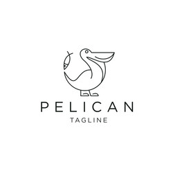 Pelican logo Royalty Free Vector Image - VectorStock