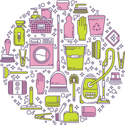 Cleaning collection 1 Royalty Free Vector Image