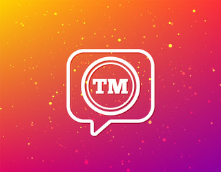 Registered tm trademark icon intellectual work Vector Image