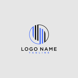 Abstract circle logo design inspiration Royalty Free Vector