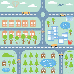 City map elements design Royalty Free Vector Image