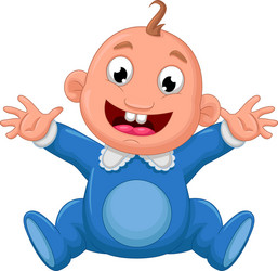 Funny baby girl dabbing cartoon Royalty Free Vector Image