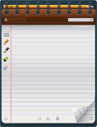 Notepad Royalty Free Vector Image - VectorStock