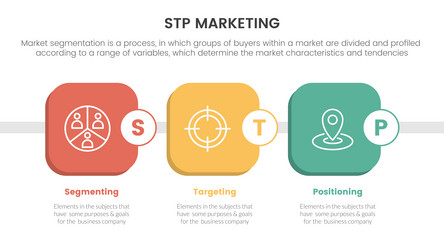 Stp marketing strategy model for segmentation Vector Image