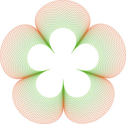 Certificate round guilloche watermark protection Vector Image