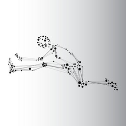 Abstract running man Royalty Free Vector Image