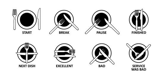 Table Manners Signs Vector Images (58)