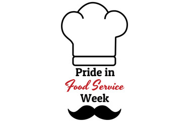 Pride in food service week concept banner Vector Image