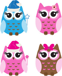 Cute Christmas Owl Clipart Vector Images (over 120)