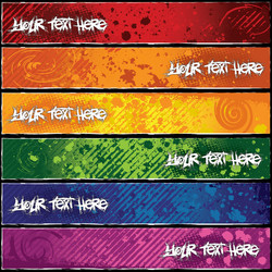 Emo banners Royalty Free Vector Image - VectorStock