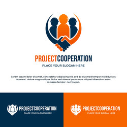 Project chat logo template Royalty Free Vector Image