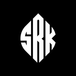 Srk triangle letter logo design Royalty Free Vector Image