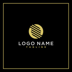 Abstract circle logo design inspiration Royalty Free Vector