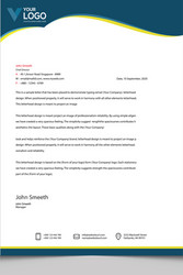 Abstracts letterhead design Royalty Free Vector Image