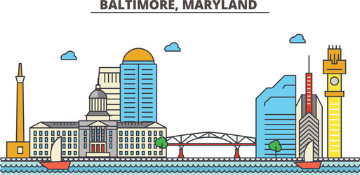 Baltimore Skyline Vector Images (over 180)
